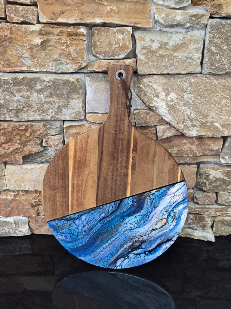 Midnight Blue Paddle Cheese Board - Dasuze Art